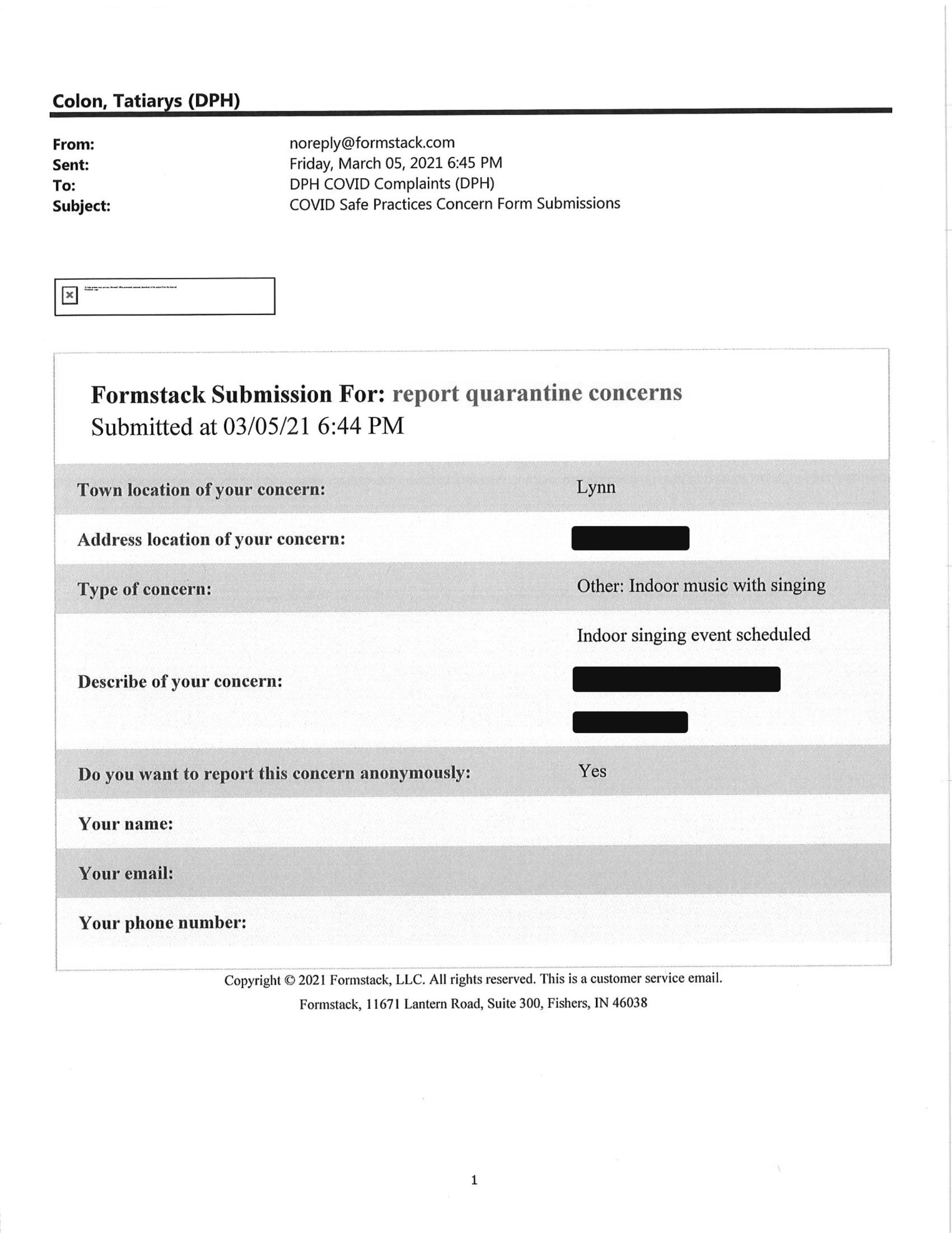 More from Charlie Baker's "Snitch Line" – HCRN