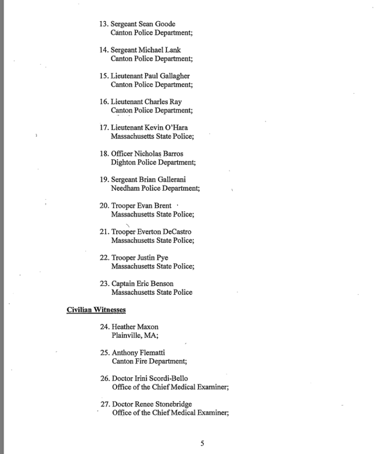 The Karen Read Trial: witness lists released – HCRN